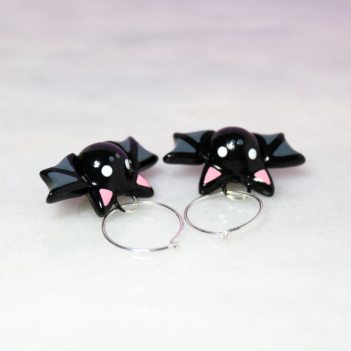 Bat Hoop Earrings – MariposaMiniatures
