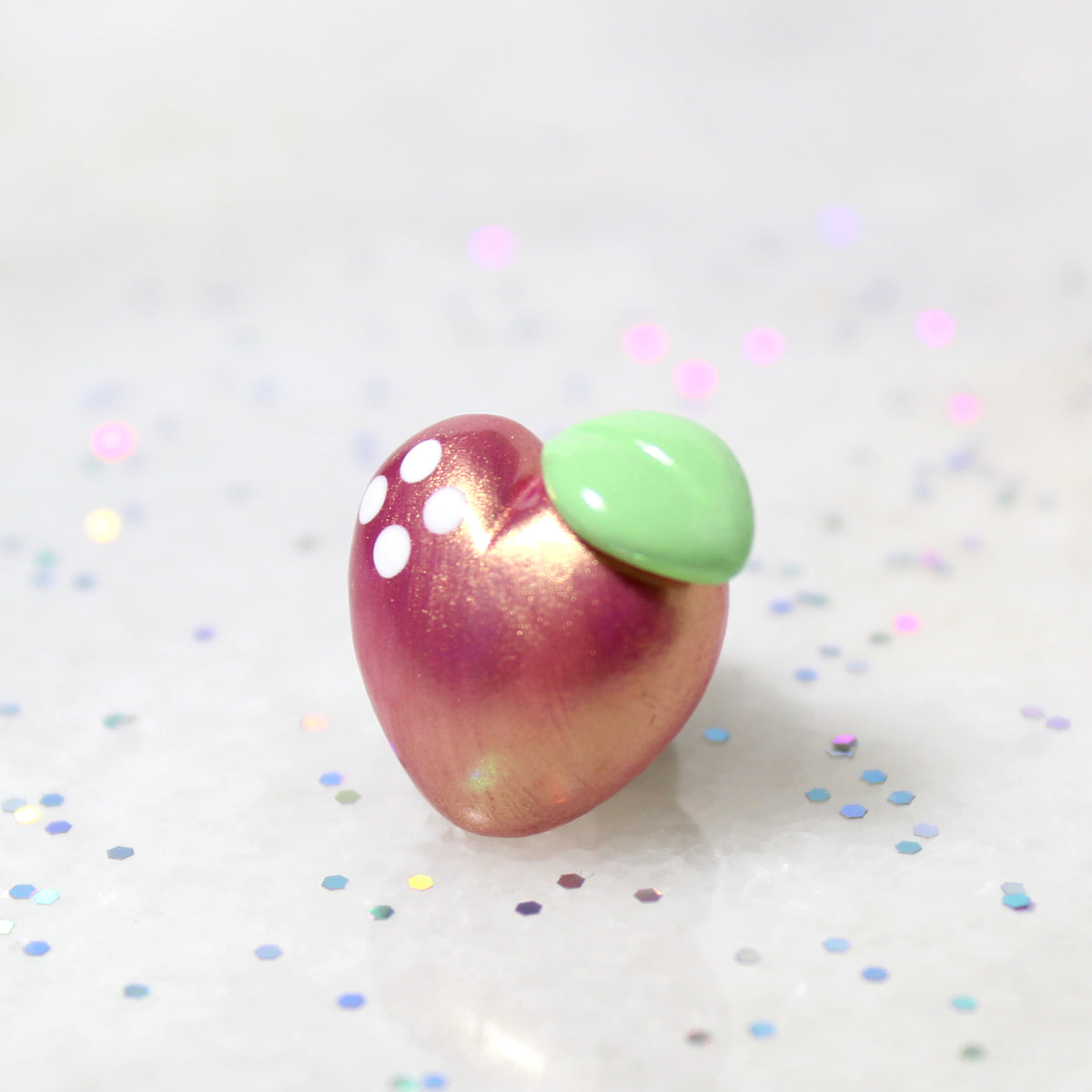 Pink Gold Peach Pin – MariposaMiniatures