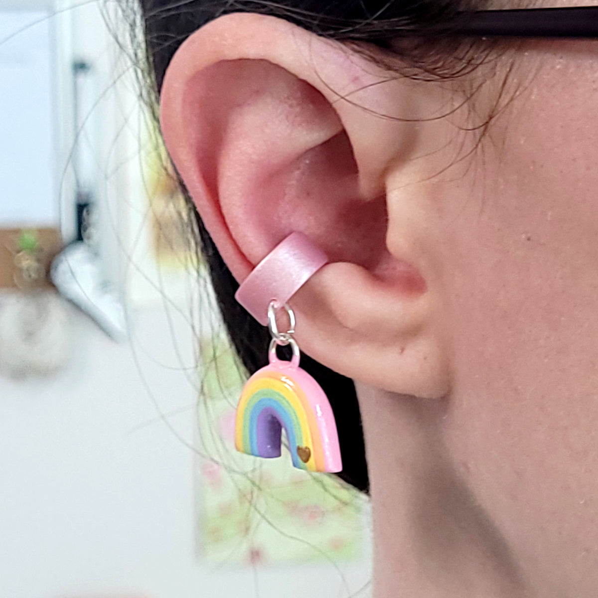 Rainbow Ear Cuff – MariposaMiniatures